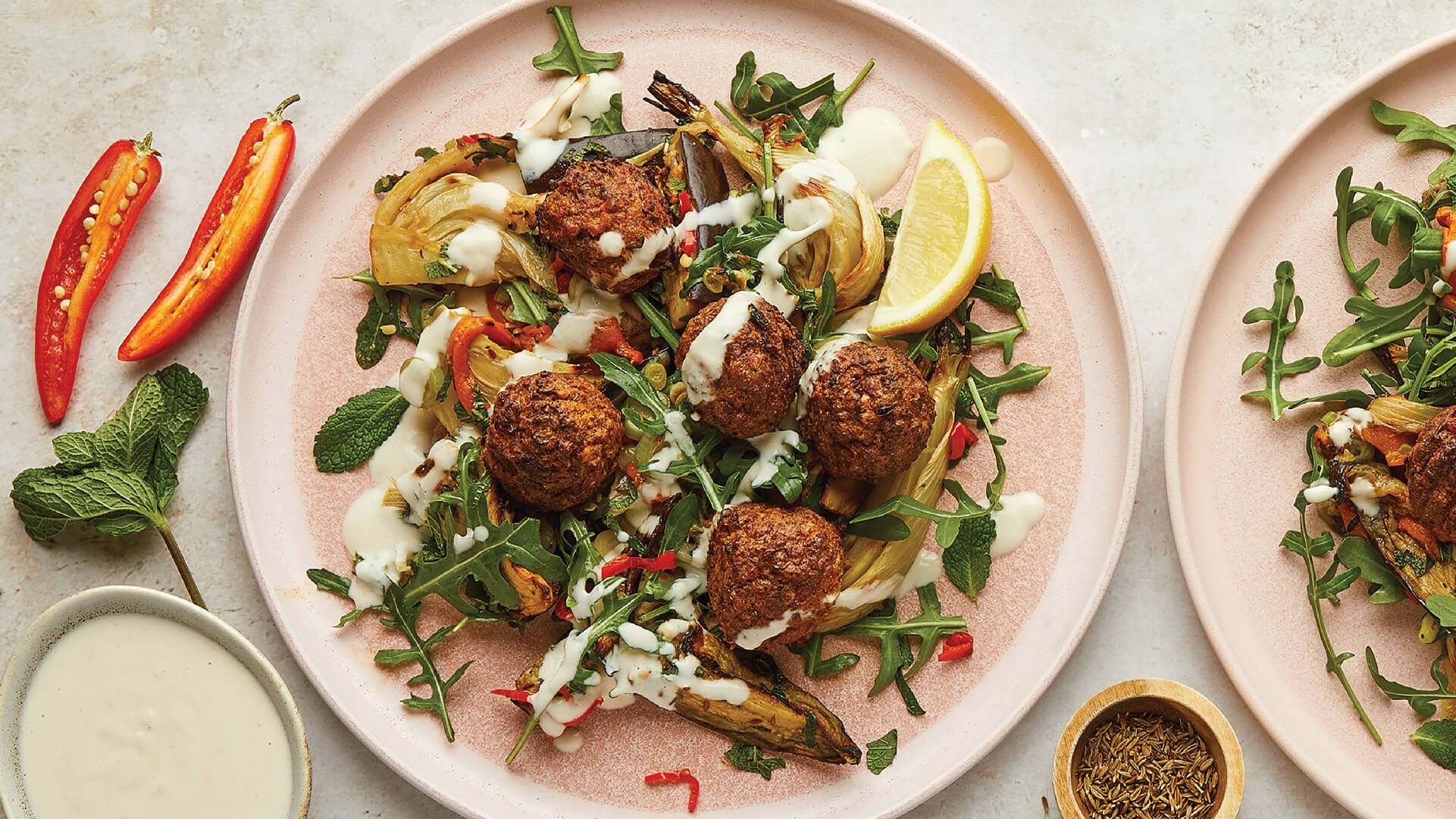 BBQ Falafel with Summer Vegetables | Vegan & Vegetarian Recipes | Gosh!